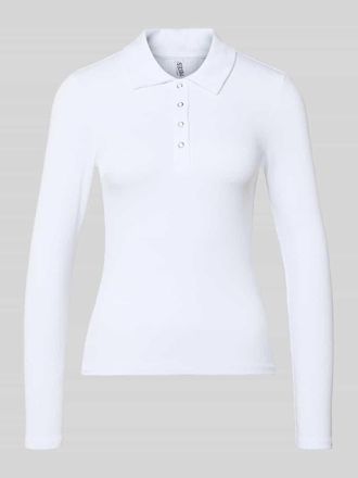Pieces Slim Fit Langarmshirt aus Baumwoll-Mix Modell KITTE