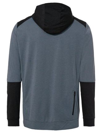 Vaude Rundhalspullover Mens Qimsa Hoody (1-tlg) Herren Langarmshirt mit Kapuze f&uuml;rs Mountainbike