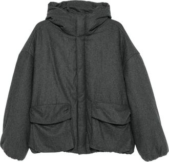 Lc23 Gefütterte Kapuzenjacke - Grau