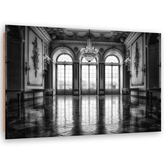 Feeby Wandbild XXL Architektur Deko Kunst Bilder schwarz-weiß 120x80 cm