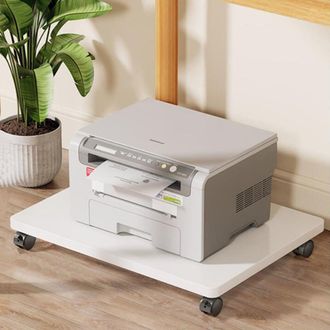 Generic Druckerständer Druckerständer for unter den Schreibtisch im Büro mit 4 Rollen, 23,6 x 13,8 Zoll Untertischregal for Hochleistungsdrucker, Kopierer, Sc