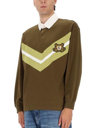 HUGO BOSS College Style Logo Cotton Polo Shirt - Green