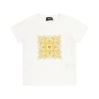 Versace unisex, Tops, Blanc, Taille: 3 Y T-Shirt Imprim&eacute; Classique
