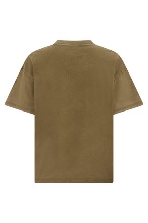 Represent Embroidered Logo Cotton T-Shirt - Khaki