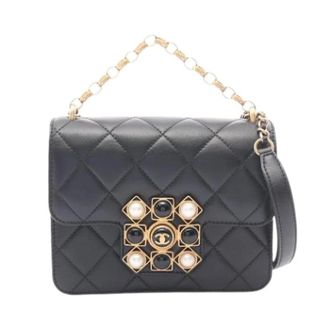 Chanel Pre-owned Vintage Mini Schultertasche - - Pre-owned - Damen - Schwarzk - ONE SIZE
