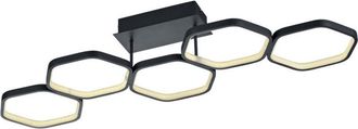 Reality Reality Leuchten - Vigo Plafonnier Led Dimmable 5 Hexagones L90 cm Anthracite Trio Lighting