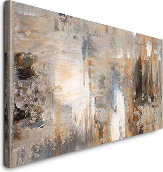 Paul Sinus Art GmbH Abstrakt 120x 50cm Panorama Leinwand Bild XXL Format Wandbilder Wohnzimmer Wohnung Deko Kunstdrucke, Küche