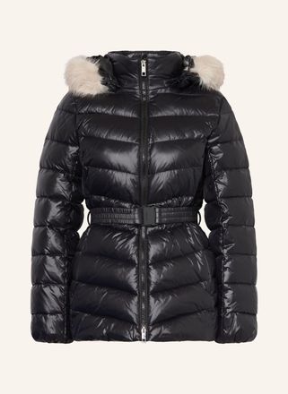 Calvin Klein Steppjacke Mit Abnehmbarer Kapuze Und Kunstfell schwarz