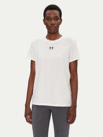 Under Armour Technisches T-Shirt Rival Core 1383648 Wei&szlig; Regular Fit