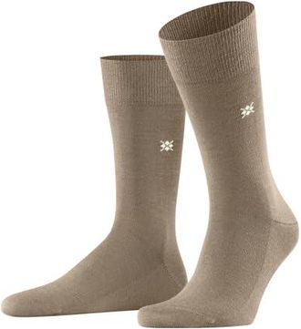 Burlington Leeds M So coton laine unies 1 paire, Chaussettes Homme, Marron Sun 5039, 40-46
