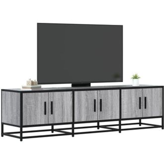 vidaXL Vidaxl - TV-Schrank Grau Sonoma 150x35x41 cm Holzwerkstoff und Metall