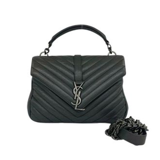 Saint Laurent Pre-owned Leder Crossbody Bag - - Pre-owned - Damen - Grau - ONE SIZE
