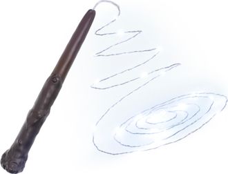 Harry Potter Zauberstab Lichterkette - Offiziell lizenziertes Harry Potter Schlafzimmer Dekor, magische dekorative Stimmungsbeleuchtung f&uuml;r Potter-Fans, warmes Leu