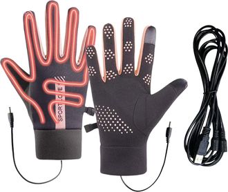 Generic Heizhandschuhe | USB-betriebene winddichte warme Elektroheizung | Drei Stufen Temperaturregulierung F&uuml;r Herren,F&uuml;r Erwachsene Bei Outdoor-Winteraktivi