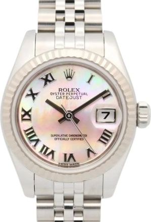 Rolex Pre-owned Lady-Datejust 26 Montre-bracelet - Femme - Pre-owned - Blanc - Taille: ONE Size