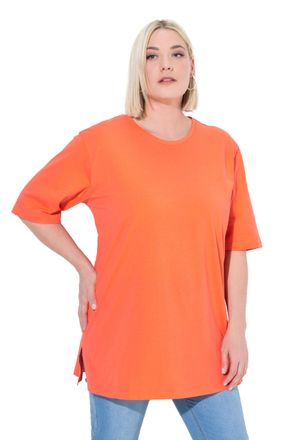 Ulla Popken Damen gro&szlig;e Gr&ouml;&szlig;en &Uuml;bergr&ouml;&szlig;en Plus Size T-Shirt, Rundhalsausschnitt, Relaxed, Halbarm