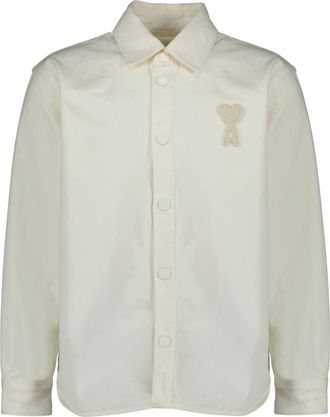 Ami Homme, Vestes, Blanc, Taille: S Surchemise en coton