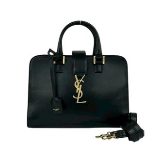 Saint Laurent Pre-owned Paris Cabas Leather 2way Bag - Femme - Pre-owned - Noir - Taille: ONE Size