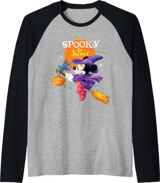 Disney Halloween Minnie Mouse Spooky & Sweet Witch Costume Raglan