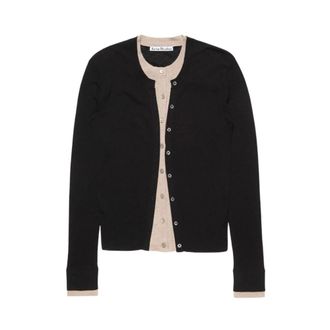 Acne Studios Kalet Cardigan - - Knitwear - Damen - Schwarzk - L