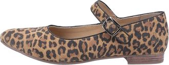 Hush Puppies Womens Melissa Strap Mary Jane Flat, Leopard, 39 EU