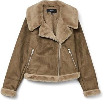 Vero Moda Short Jacket Vmpeggy Boo Veste Courte, Gris, x_l Femmes