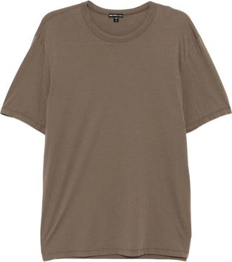 James Perse t-shirt Luxe Lotus - Marron
