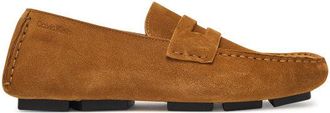 Calvin Klein Mokassins Square Driver Suede HW0HW02844 Braun