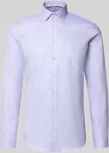 Jake*s Slim Fit Businesshemd mit Strukturoptik