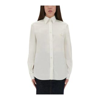 Moschino Hemd aus Baumwollpopeline - - Blouses & Shirts - Damen - Wei&szlig; - M