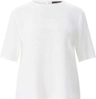 Windsor Femme, Blouses et Chemises, Blanc, Taille: 42 FR Chemisier &agrave; franges