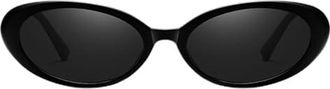 Generic Lunettes de soleil ovales - Lunettes de soleil tendance vintage rétro | Petites lunettes de soleil à monture ovale, unisexe tendance pour homme et fem