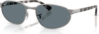 Ray-Ban Rb3777 Sonnenbrillen Havana Grau Fassung Blau Glas Polarisiert 59-19