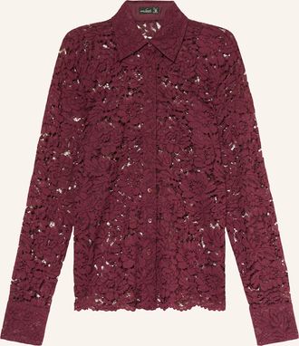 van Laack Van Laack Hemdbluse Vl-Cellai-O Aus Spitze rot
