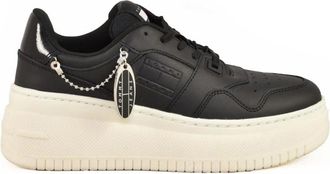 Tommy Jeans Femme, Chaussures, Noir, Taille: 40 EU Baskets avec semelle en caoutchouc