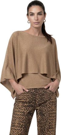 Monari Langarmshirt braun,Casual,Polyester,Unifarben,Rundhals,&Auml;rmellos,Casual Fit