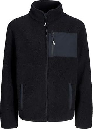 Jack & Jones Fleece Jacket Veste Polaire Jjthatcher, Noir, x_l Hommes