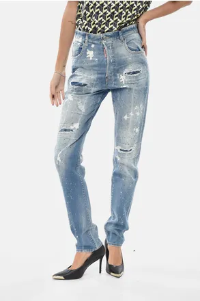 Dsquared2 Slim-Fit Jeans 642 With Rhinestones 16 cm Dsquared2