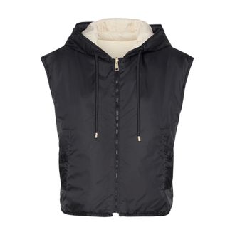 Max Mara Femme, Vestes, Noir, Taille: 40 FR Gilet matelass&eacute; r&eacute;versible d&eacute;perlant en toile