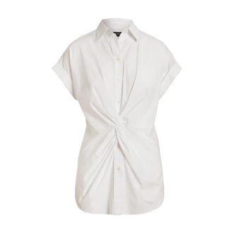 Ralph Lauren Seidiges Stretch-Langarmhemd - - Blouses & Shirts - Damen - Wei&szlig; - L