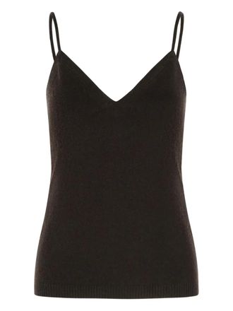 Lisa Yang d&eacute;bardeur en cachemire &agrave; bretelles tress&eacute;es - Marron