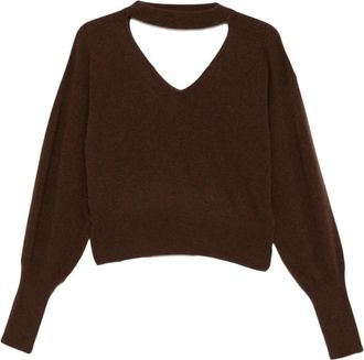 Federica Tosi Damen, Strickwaren, Braun, SGröße