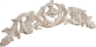 Biscottini International Holzfries L75,5 x PR5,5 x H24,5 cm, Antik-Finish, Fries für Dekoration zu Hause - Dekorative Holzplatte - Vintage-Ornamente - Wohnkultur