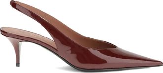 Amina Muaddi Anok Slingback-Sandalen 55mm - Rot