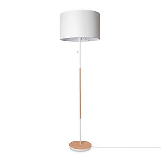 Paco Home Lampadaire Lampe De Salon Lampe Abat-Jour Tissu Textile E27 Lampe De Lecture Scandinave Bureau