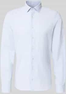 Roy Robson Slim Fit Freizeithemd mit Leinen-Anteil