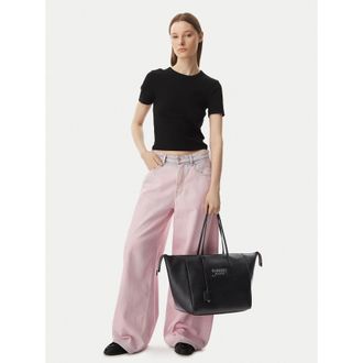 Tommy Jeans Handtasche Tommy Jeans Tjw Bold Tote AW0AW18786 Schwarz