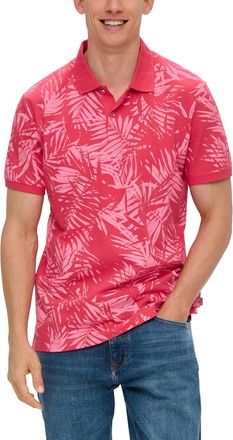 s.Oliver Poloshirt aus Reiner Baumwolle mit All-Over-Print