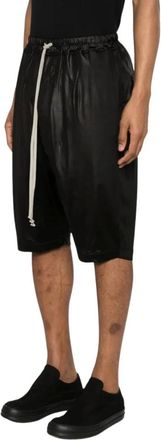 Rick Owens Homme, Shorts, Noir, Taille: S Drawstring Pods Shorts