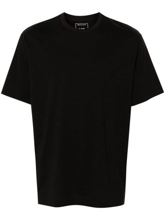 Yohji Yamamoto t-shirt à imprimé oiseau - Noir